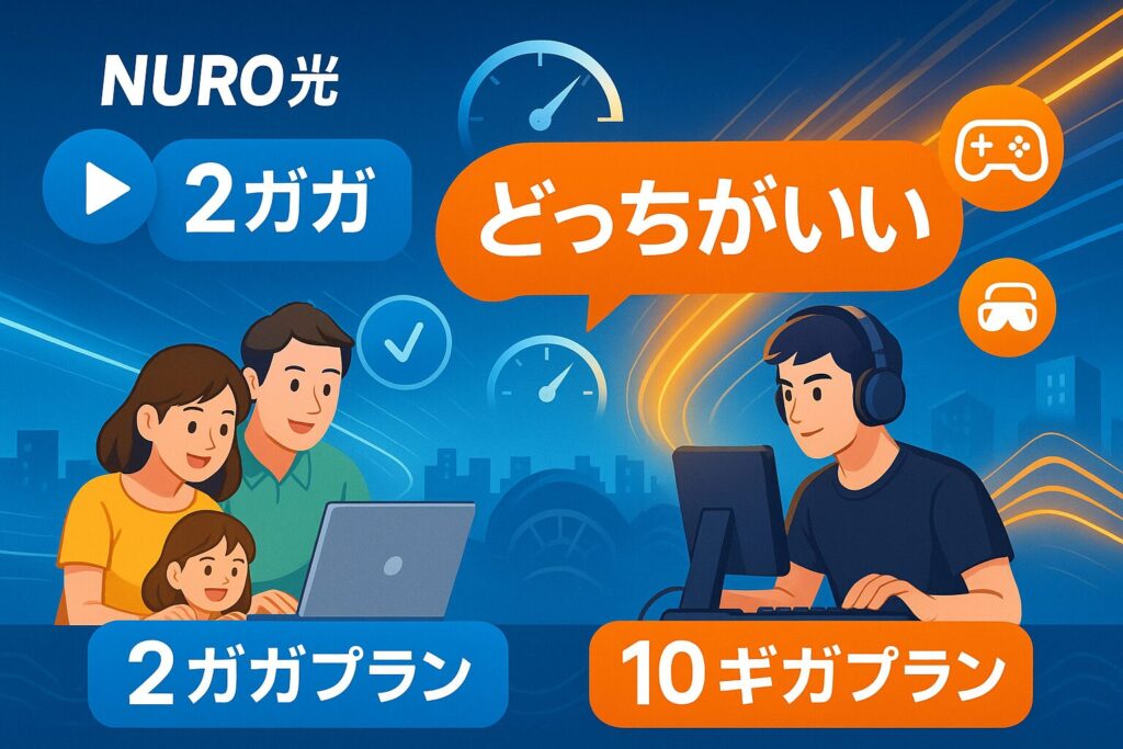 NURO光 2ギガと10ギガの違い。どっちがいいの？ - LightwayComm ライトウェイコム